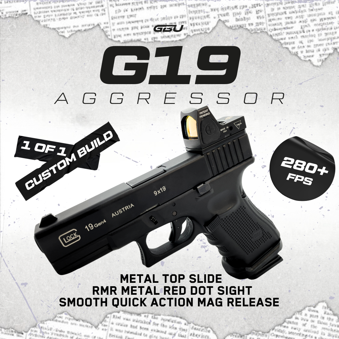 G19 "Aggressor" Custom Competition Pistol - Gel Blaster – Gel Ball ...